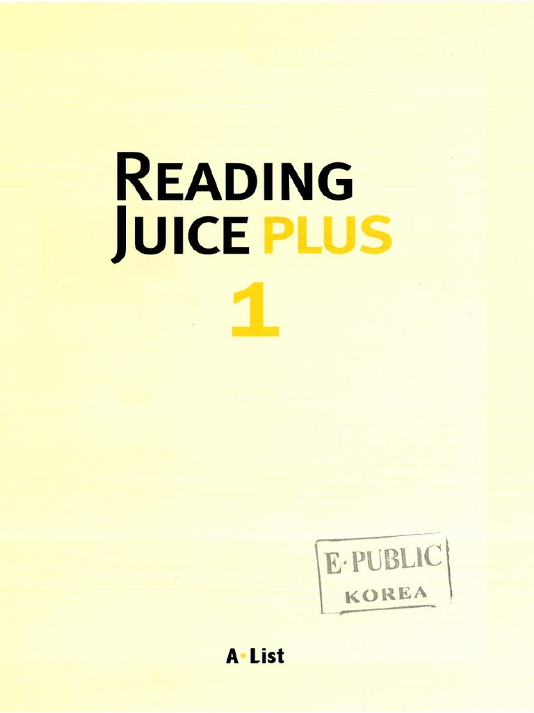 Reading Juice Plus 1 | PDF