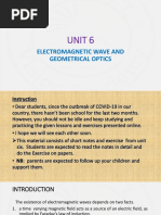 Physics Grade 10 Unit 6 | PDF | Waves | Electromagnetic Radiation