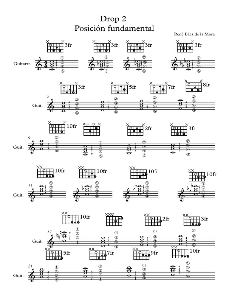 18 Drop 2 Posición Fundamental | PDF