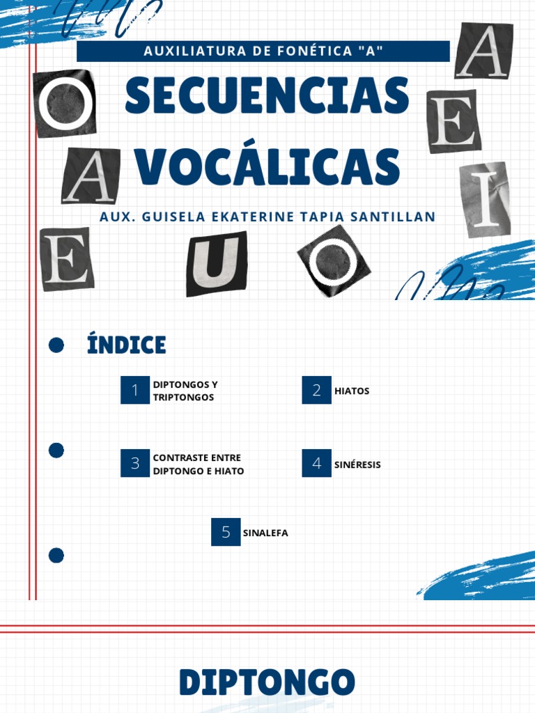 Secuencias Vocálicas | PDF | Vocal | Fonética