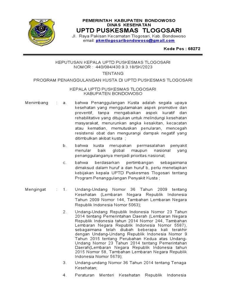 Program Penanggulangan Kusta 2023 | PDF