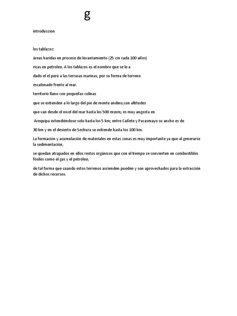 Tablazos: Formación y Oportunidades en Perú | PDF