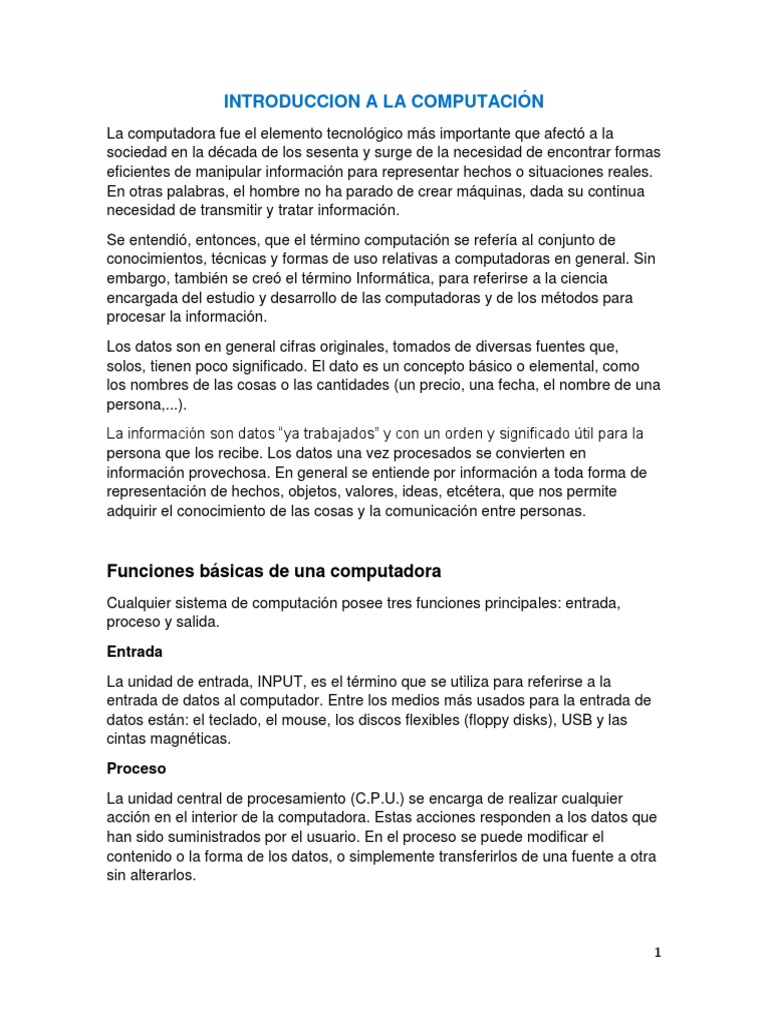 Algoritmos y Lenguajes de La Computacion | PDF | Sistema operativo | Hardware de la computadora