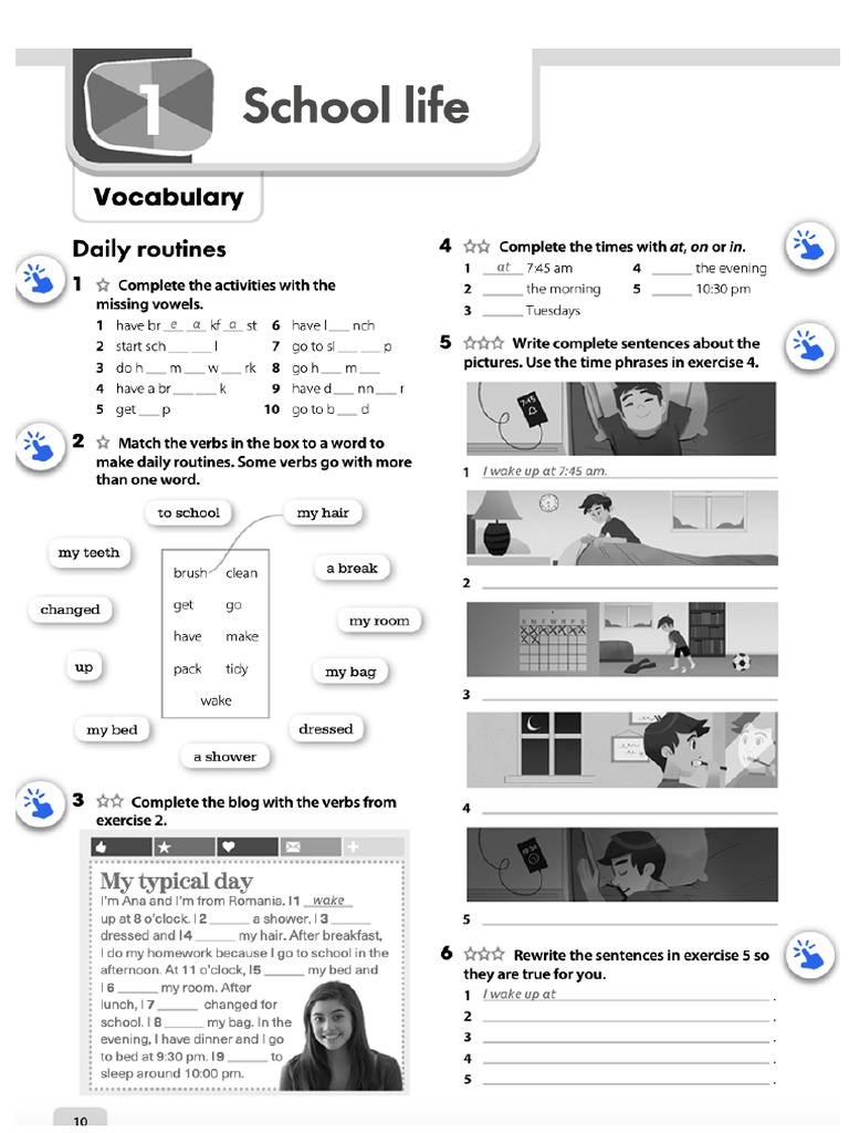 School Life Workbook | PDF