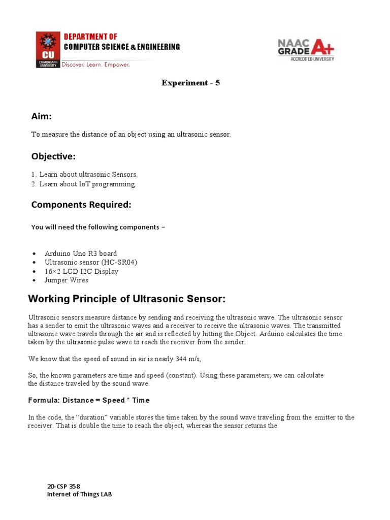 20BCS1029 Iot 5 | PDF | Internet Of Things | Arduino