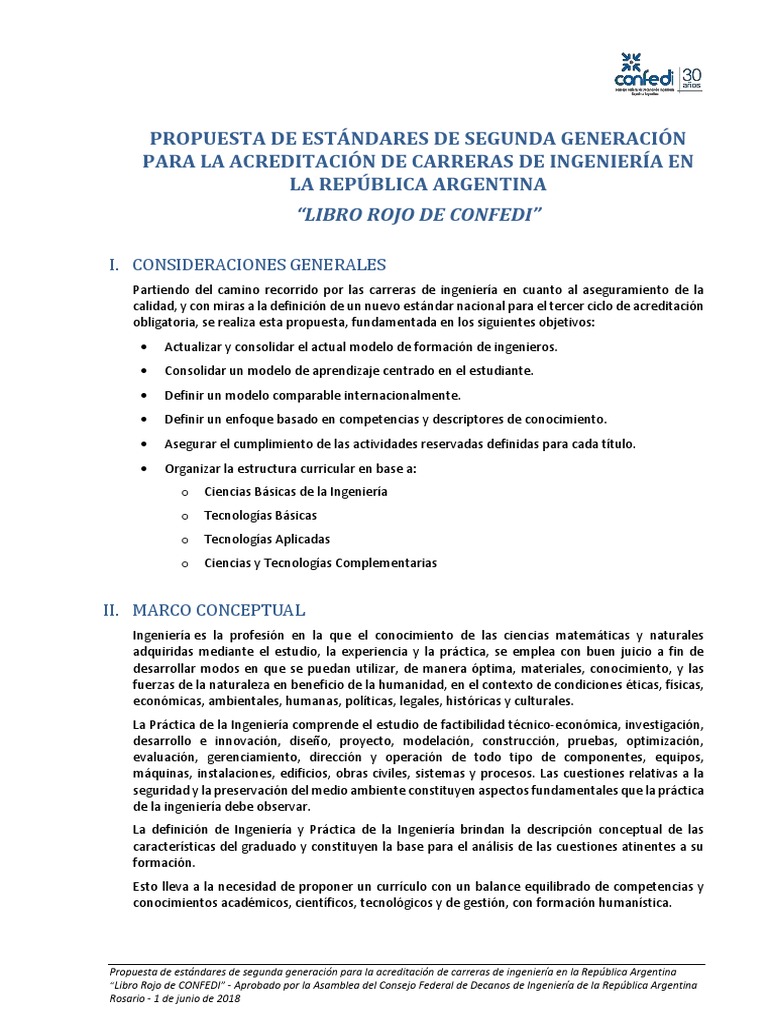 LIBRO ROJO DE CONFEDI - Extracto Sistemas | PDF | Plan de estudios ...