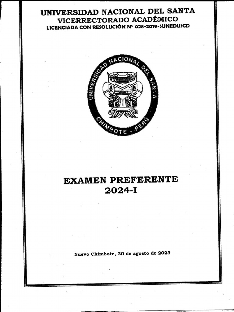 Examen Preferente 2024-I Uwu | PDF