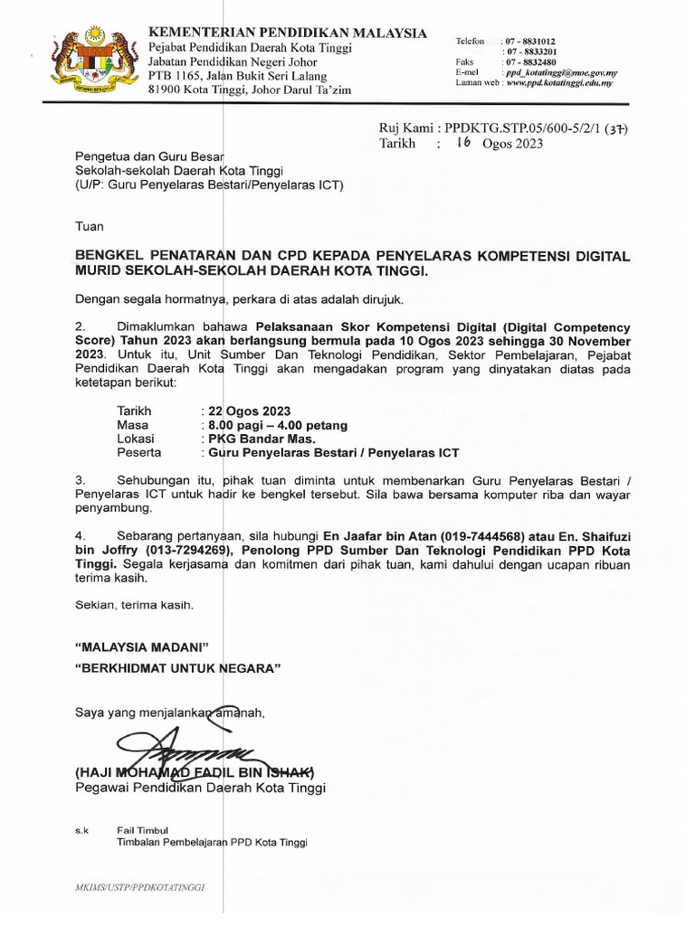 Surat CPD DC SKT | PDF