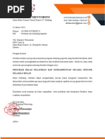 Contoh Surat Permohonan Dilaksanakan Pelatihan Karyawan | PDF