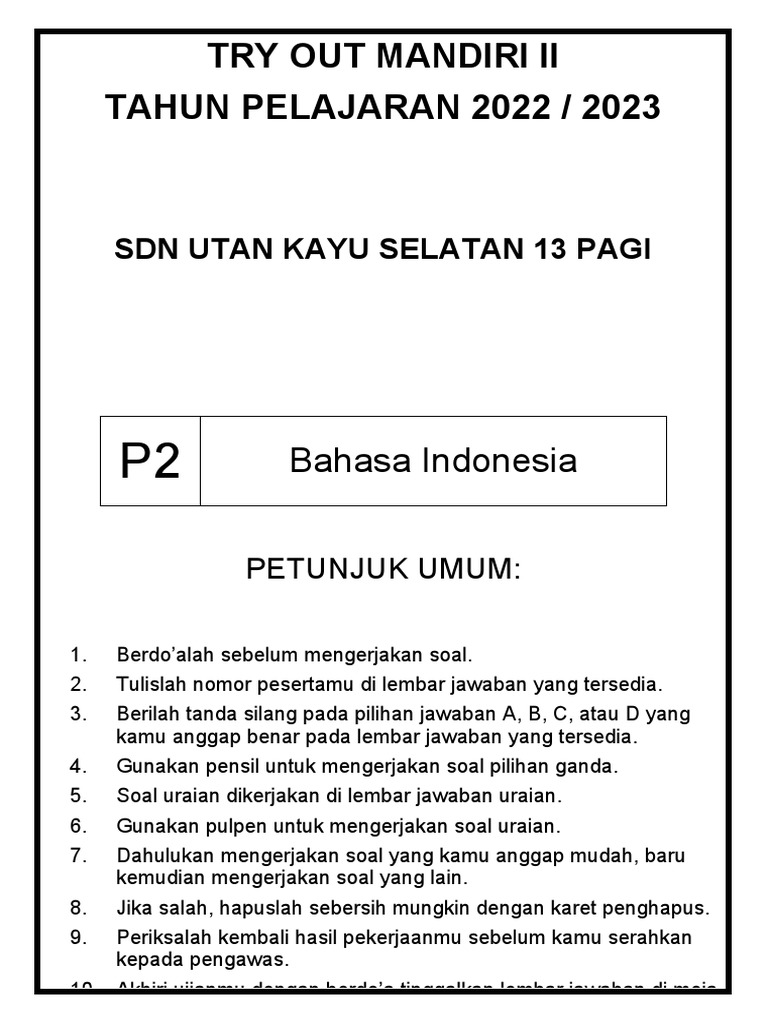 Try Out Bi 2 Fix | PDF