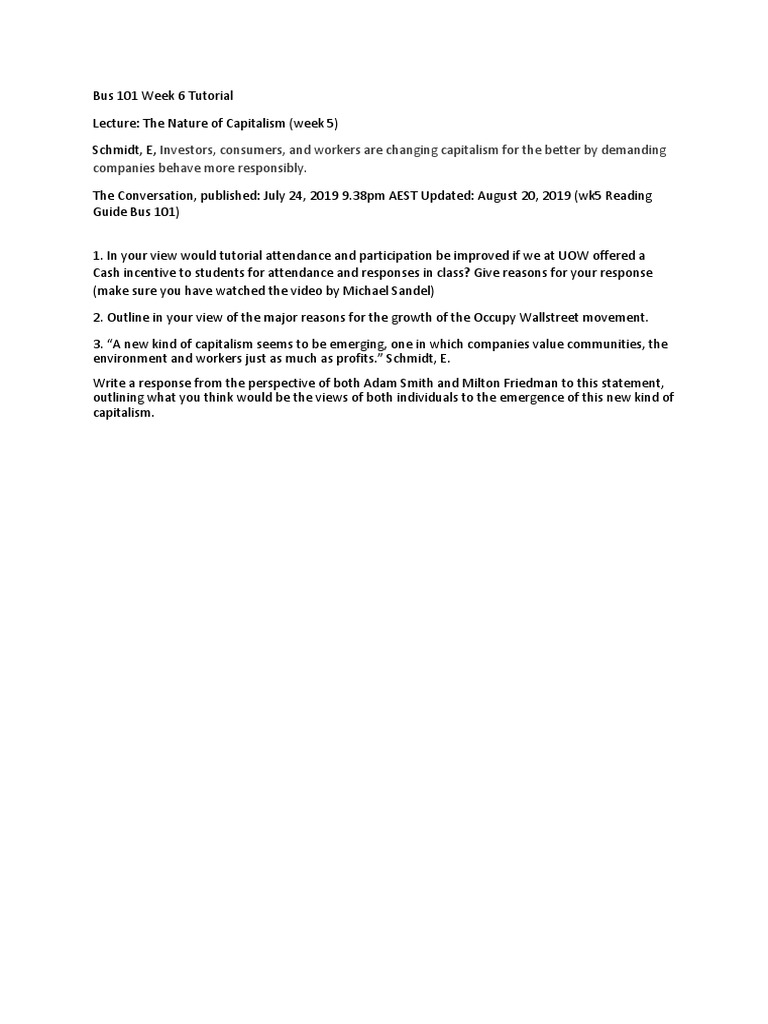 Week 6 Tutorial | PDF