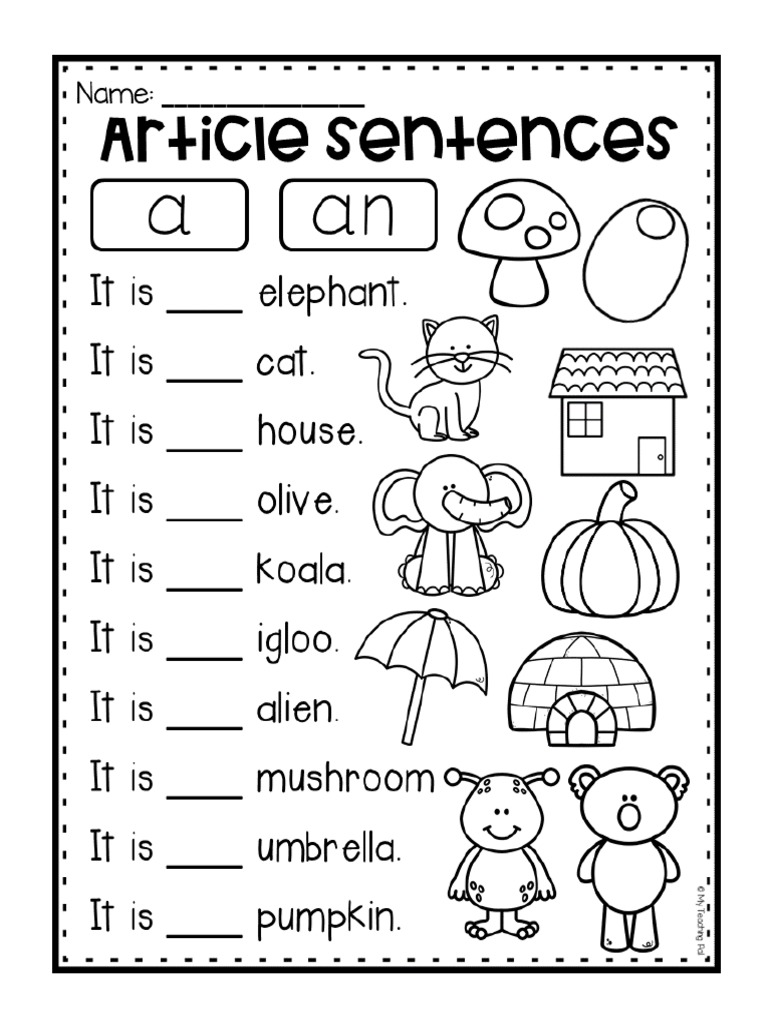 Articles A and An | PDF