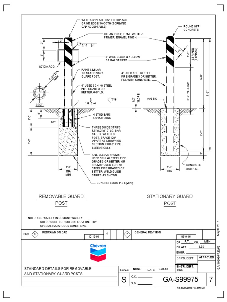 Post Stationary Guard Post Removable Guard | PDF | Pipe (Fluid ...