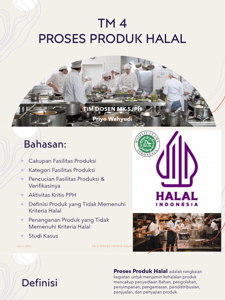TM 4 Proses Produk Halal | PDF