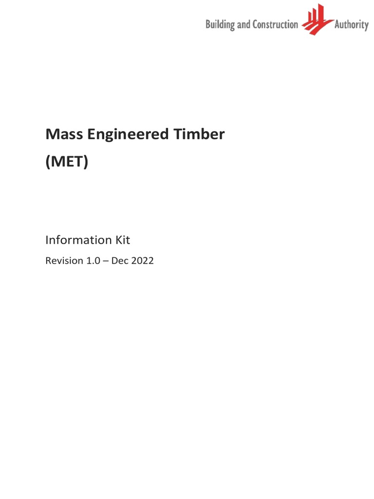 Information Kit For Met Projects | PDF | Lumber | Certification