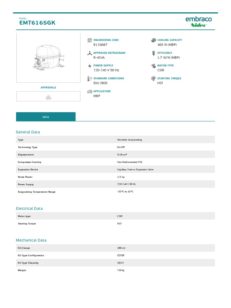 EMT6165GK Datasheet | PDF | Air Conditioning | Building Automation