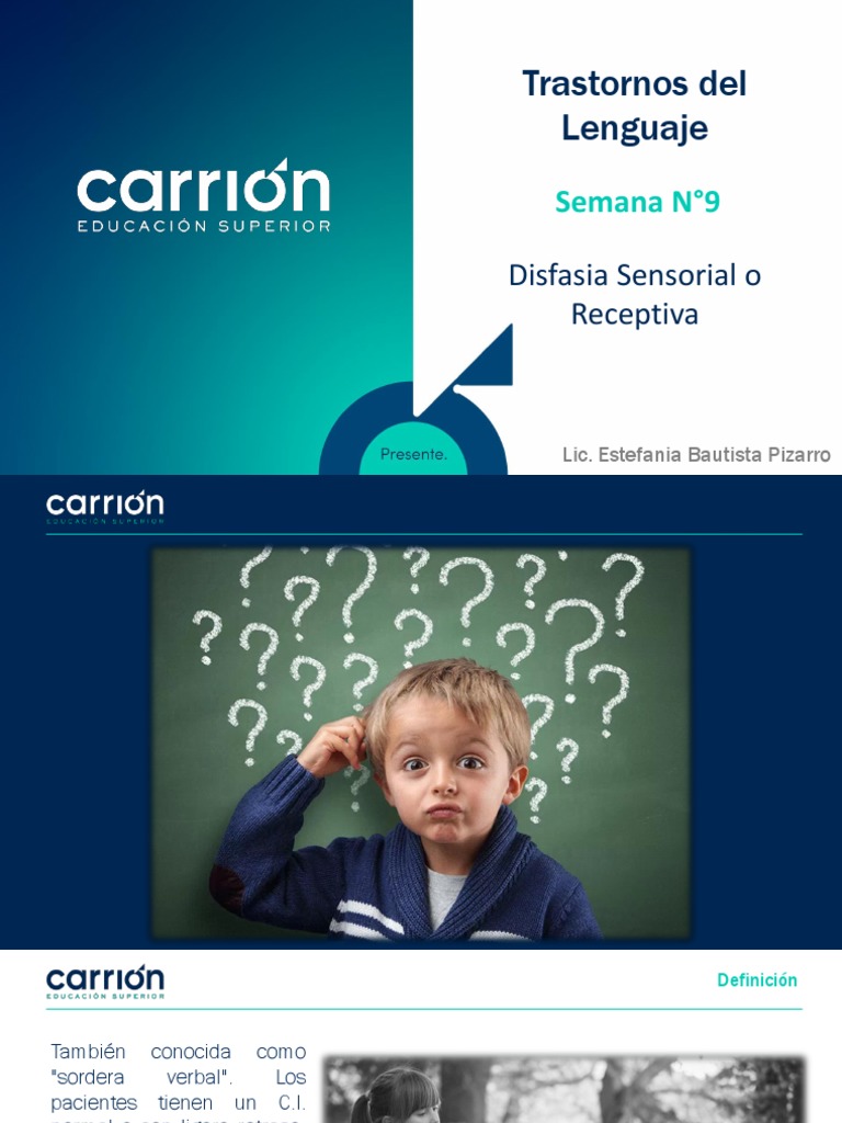 Disfasia Sensorial o Receptiva | PDF | Percepción | Afasia