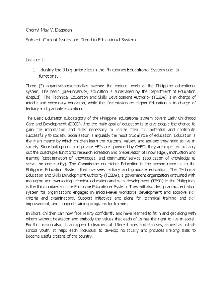 Current Issues | PDF | Curriculum | Schools