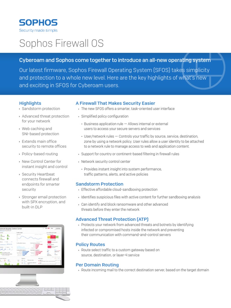Sophos Firewall Os Cyberoam | PDF | World Wide Web | Internet & Web