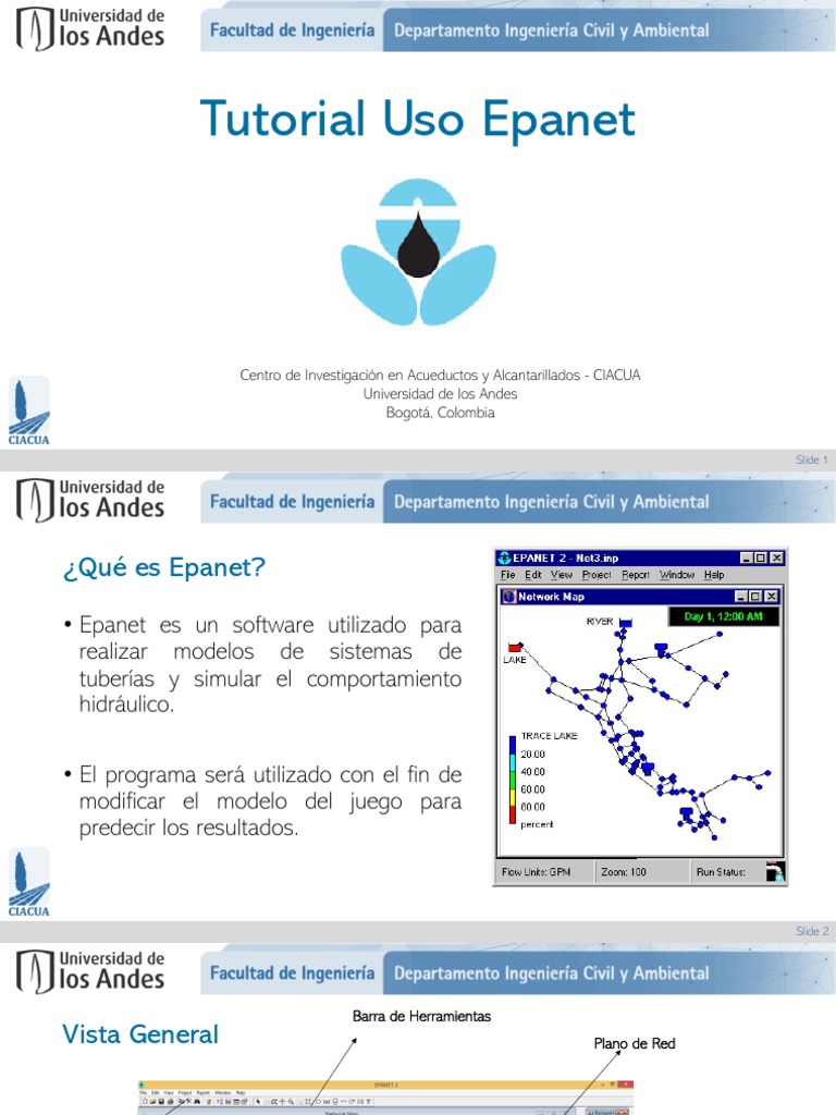 Tutorial Completo de Epanet | PDF | Agua | Bomba