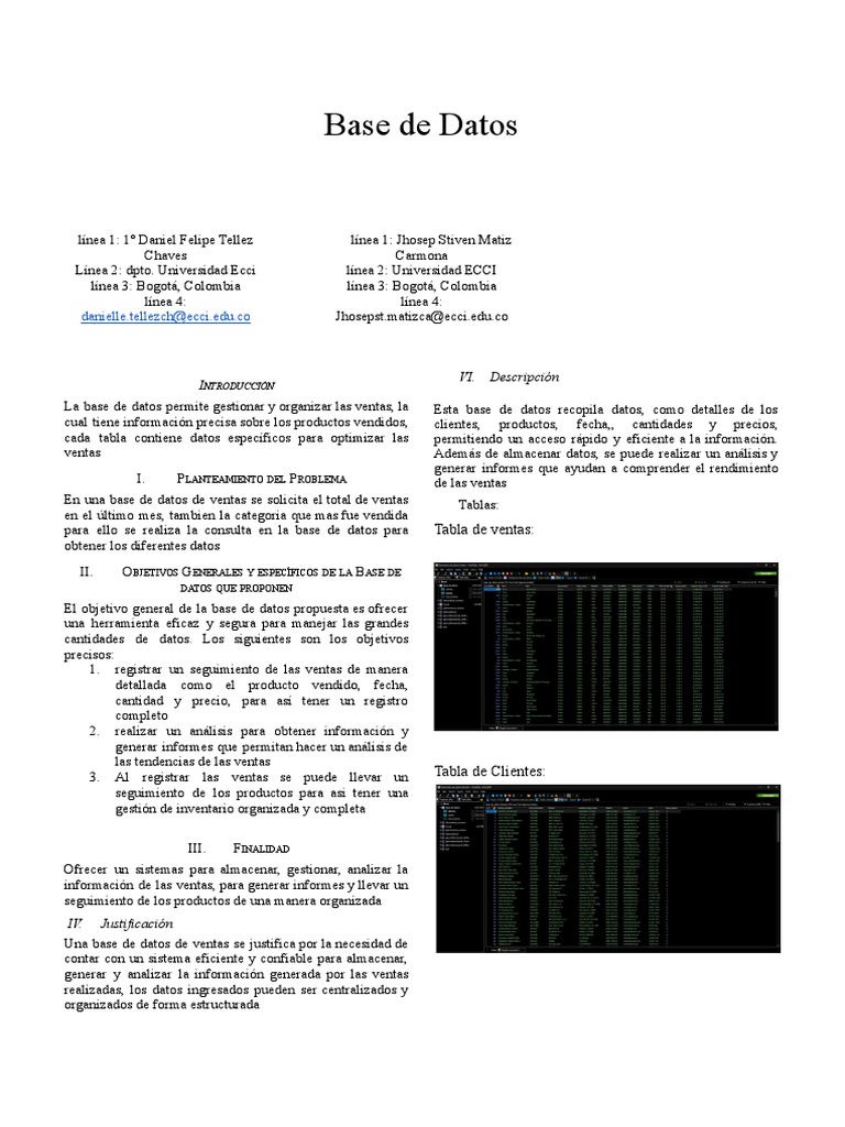 Documento Sin Título | PDF | Bases de datos | Ciencia de sistemas