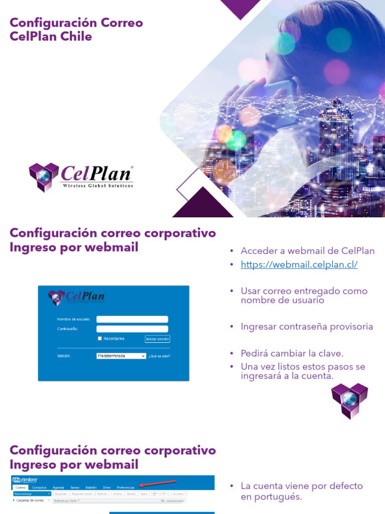 Configuración Correo Celplan Version 5 | PDF