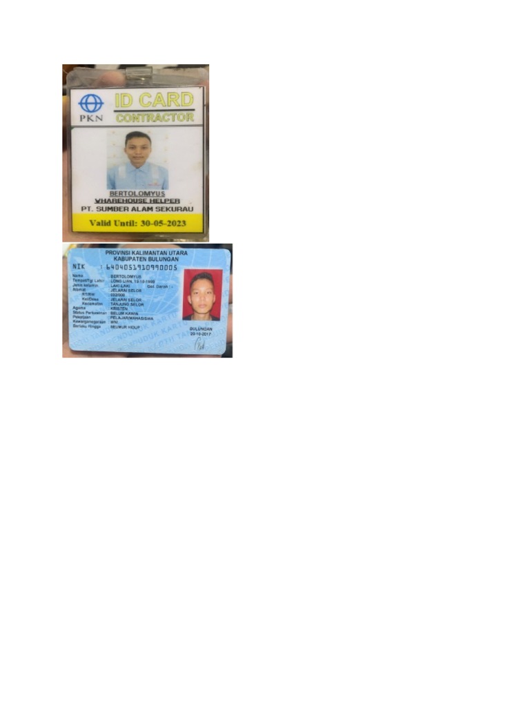 Id Card & KTP | PDF