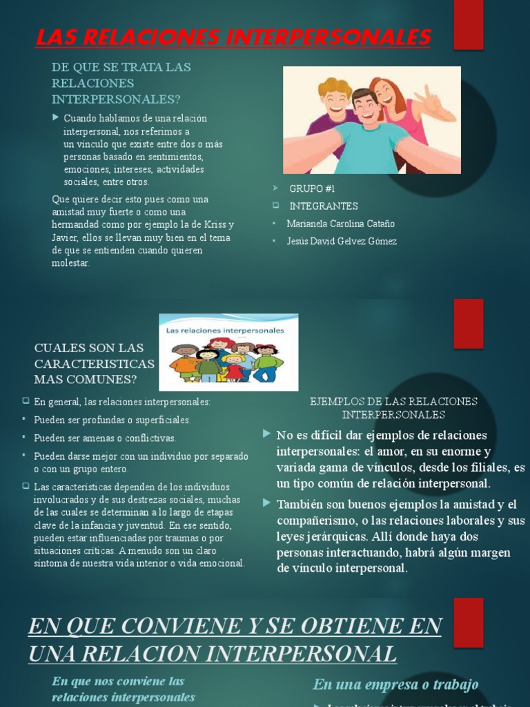 Las Relaciones Interpersonales | PDF | Relaciones interpersonales | Las ...