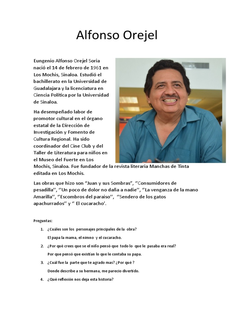 Biografía de Alfonso Orejel Soria | PDF