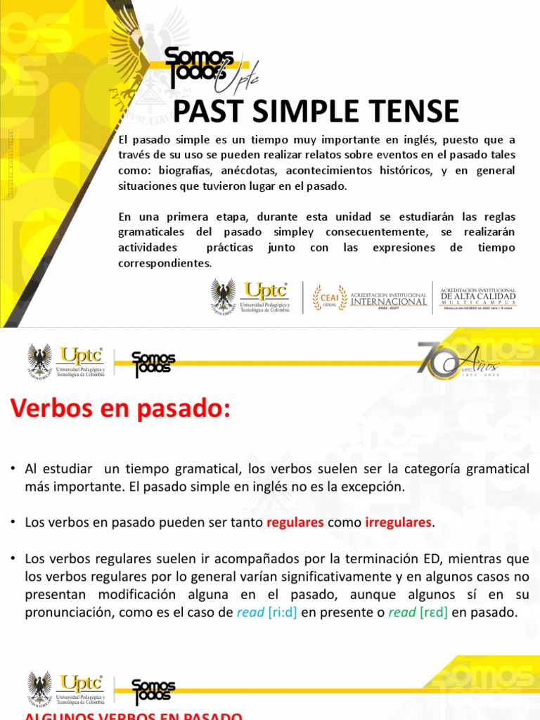 Guia Didactica Past Simple | PDF