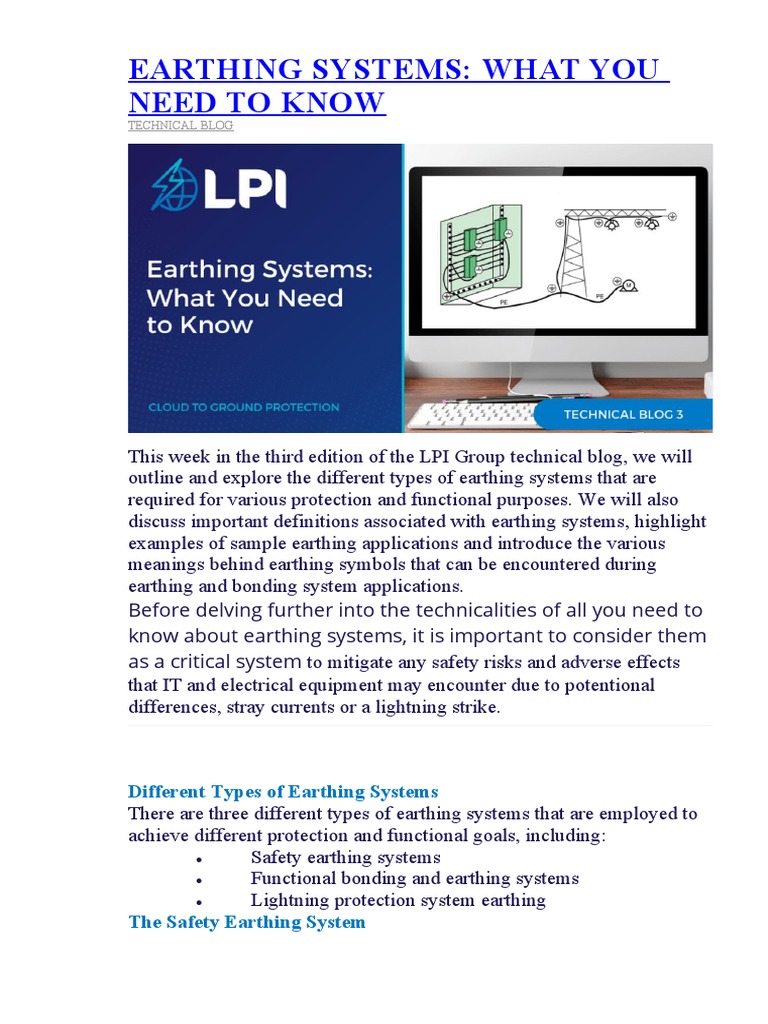 Earthing Systems | PDF | Direct Current | Electromagnetic Compatibility