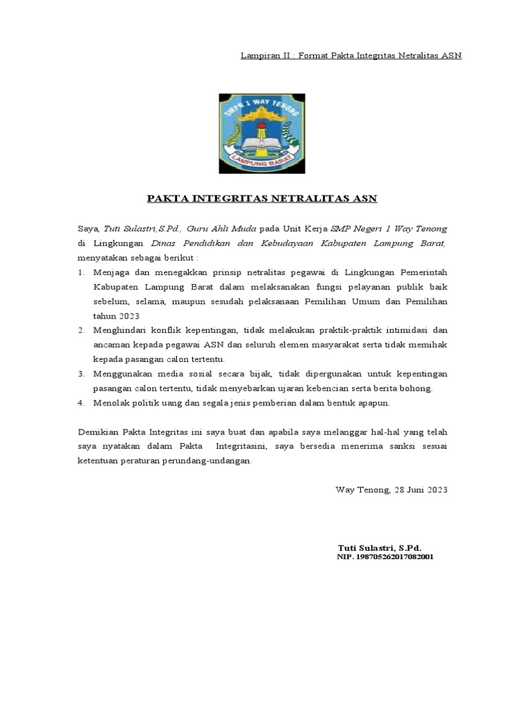 Fakta Integritas | PDF