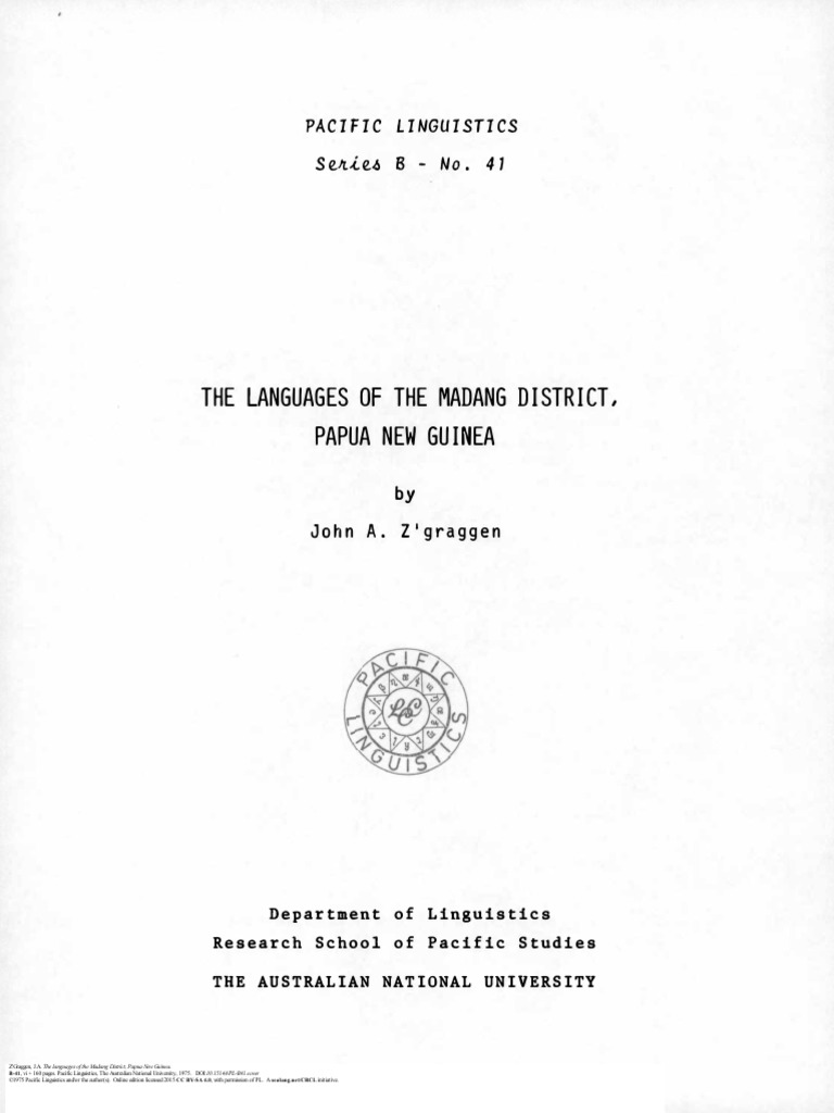 Languages of Madang District, PNG | PDF | Papua New Guinea | Linguistics
