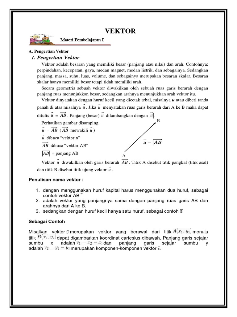 Materi Pertemuan 1 Vektor R - 2 | PDF