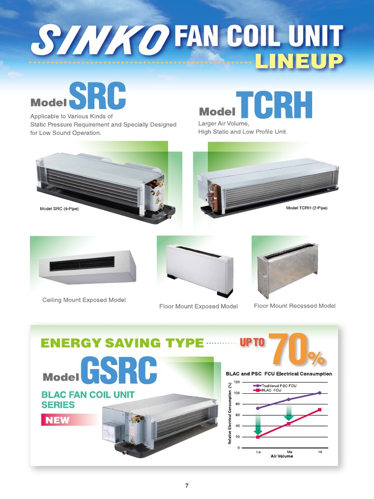 Sinko Fan Coil Units Fcu | PDF