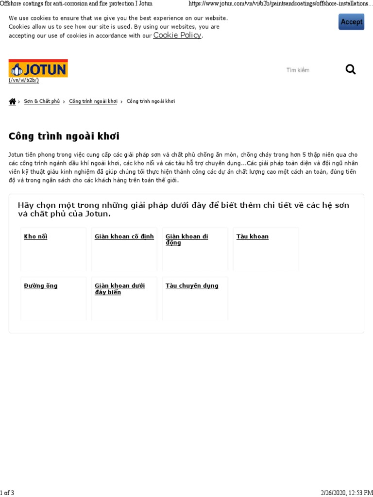 Offshore Coatings For Anti-Corrosion and Fire Protection I Jotun | PDF