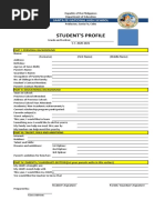 Student Profile Template | PDF