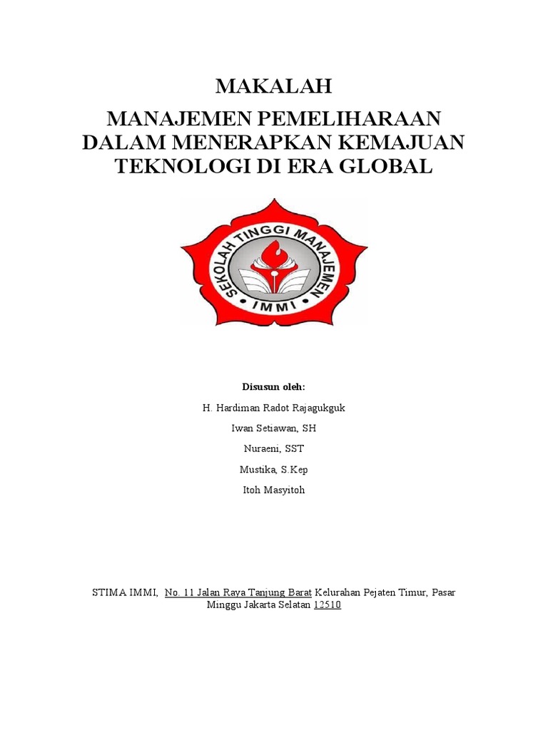 MAKALAH Kuliah s2 | PDF
