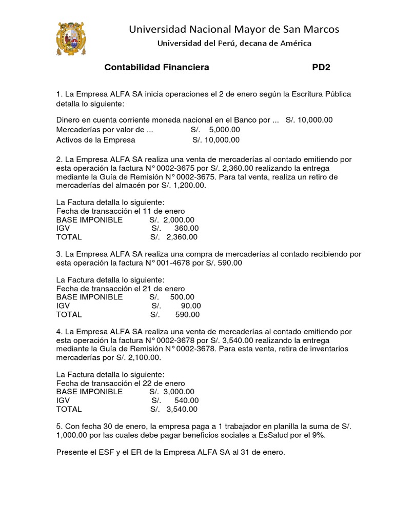 PD2 - Registro Cuentas | PDF