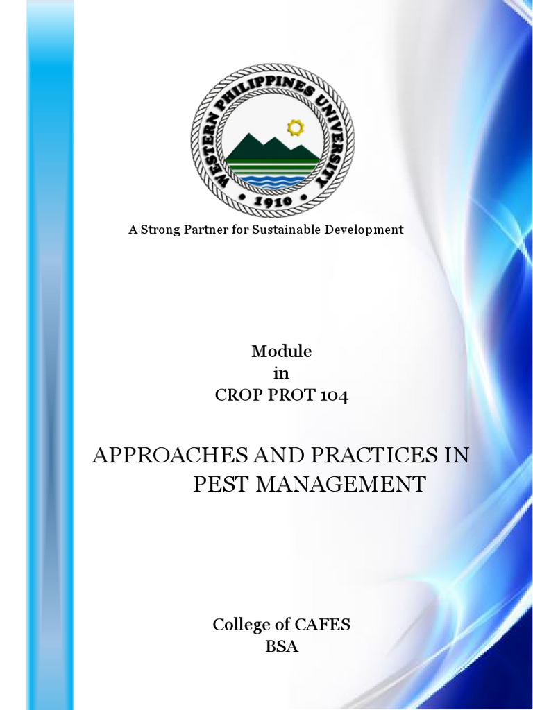 CP 104 Module 1 | PDF | Pesticide | Pest Control