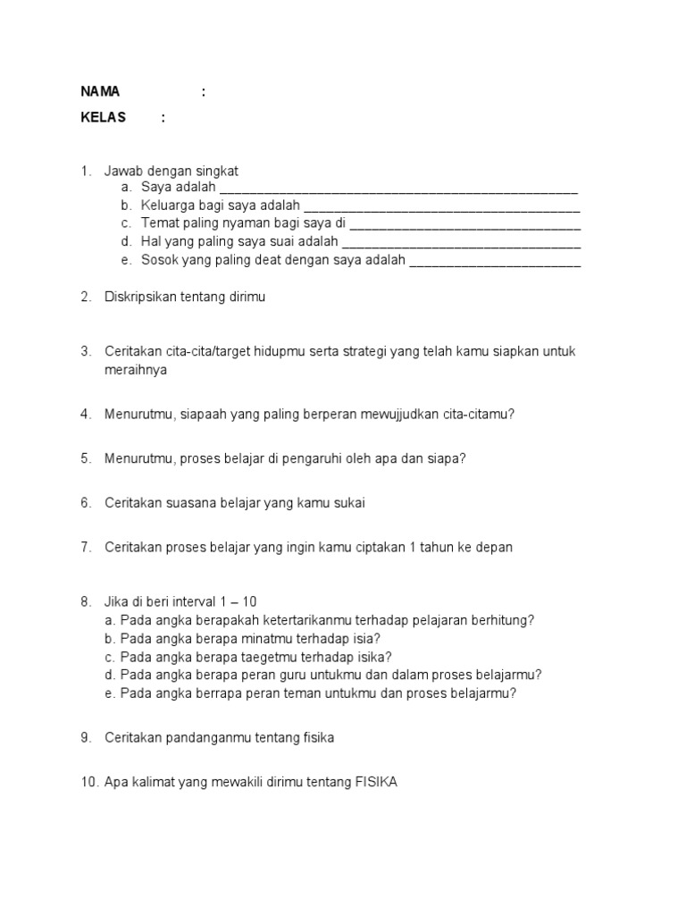 Profil Siswa | PDF
