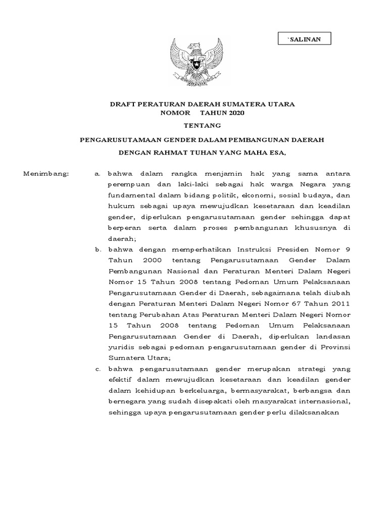 Draf Perda Pug | PDF