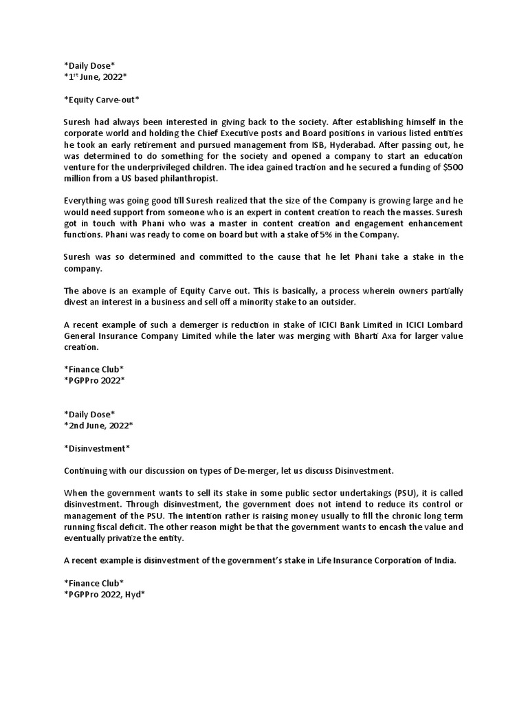 Daily Dose v2.0 | PDF