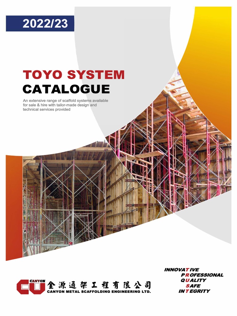 Toyo System 2022 | Download Free PDF | Scaffolding