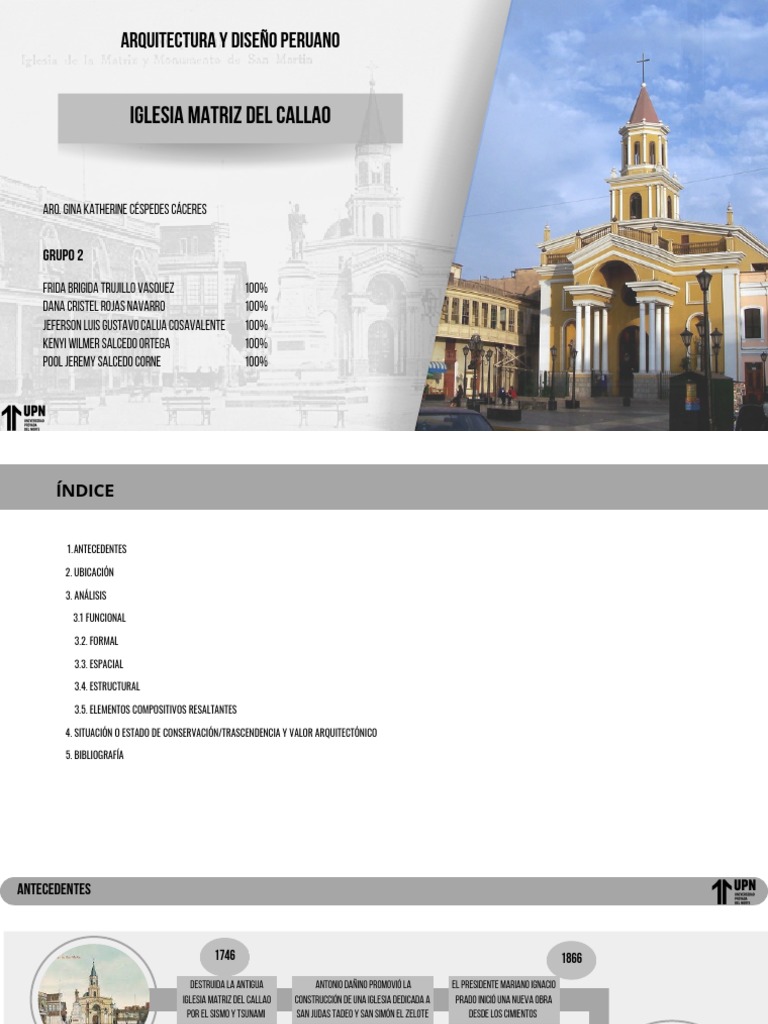 Iglesia Matriz Del Callao | PDF | Iglesia (edificio) | Diseño arquitectonico