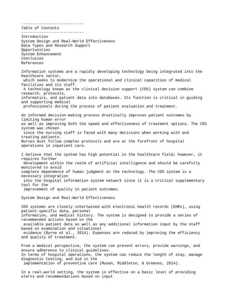 CDSS Notes | Download Free PDF | Medical Diagnosis | Health Care