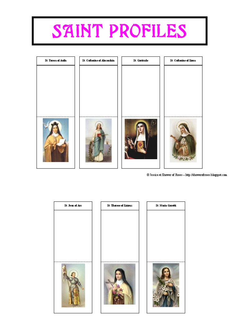 Saint Profiles Matchbooks | PDF | Home & Garden | Science & Mathematics