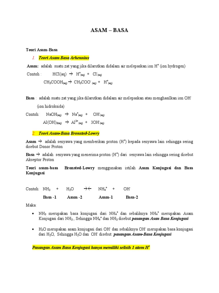 MAteri Asam Basa | PDF