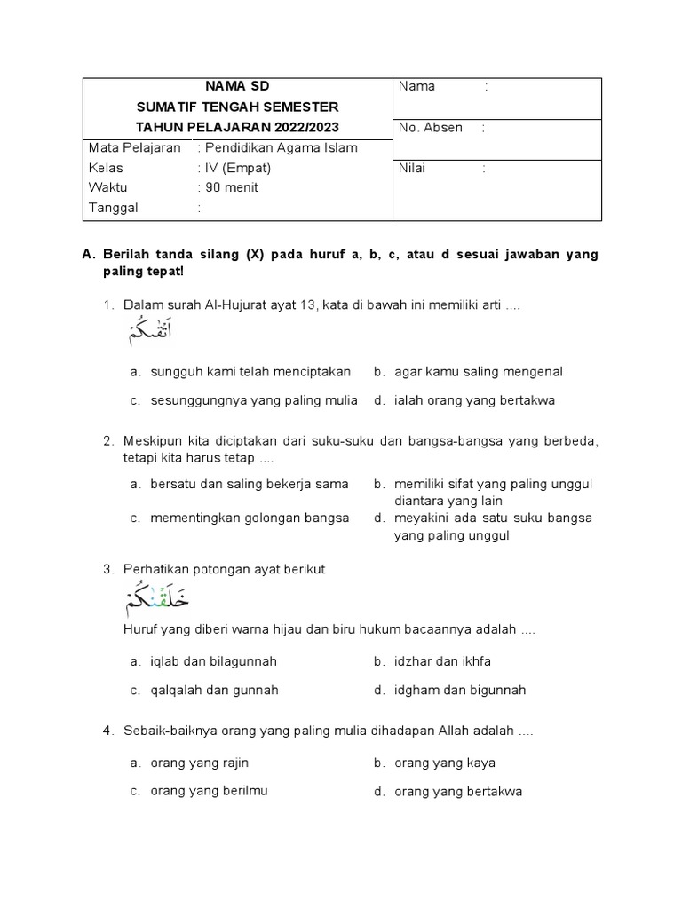 Soal STS | PDF