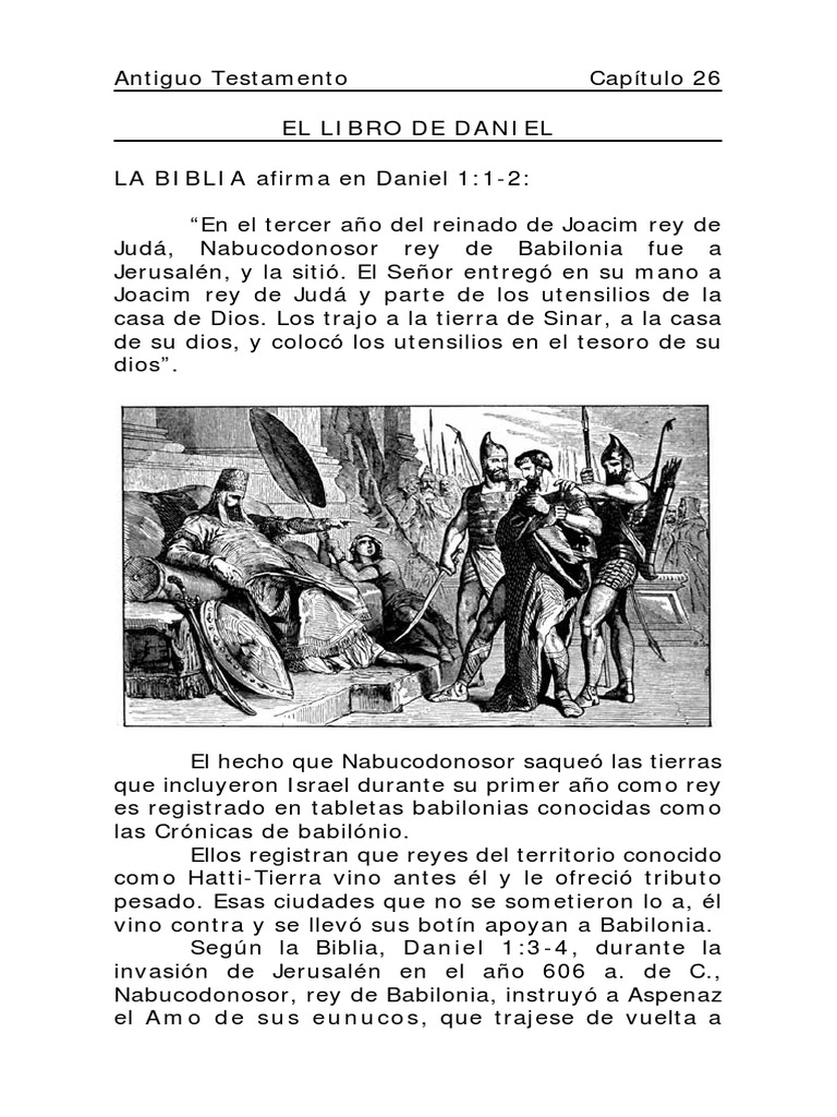 Libro de Daniel | PDF | Daniel (figura bíblica) | Nabucodonosor Ii